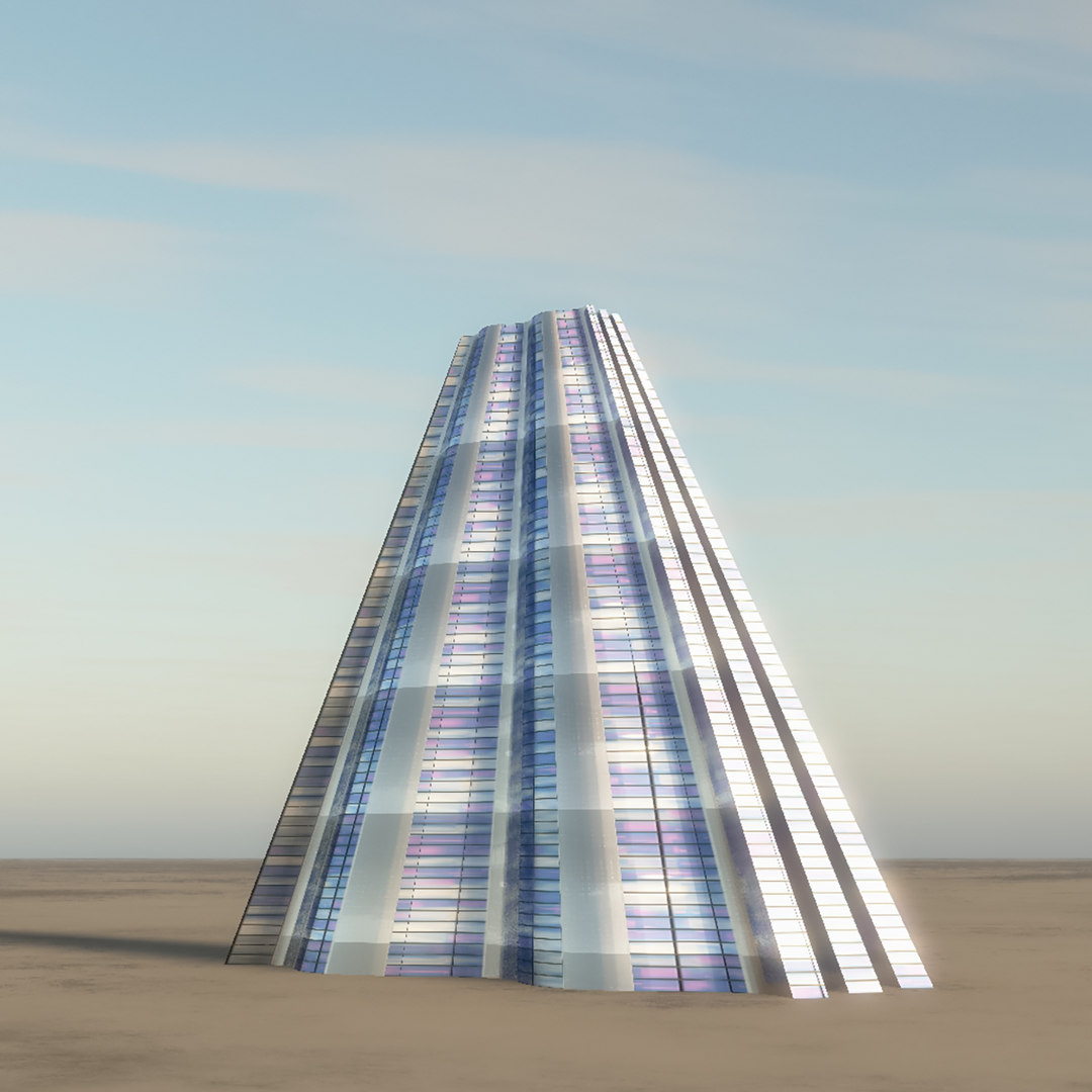 Futuristic architecture building 3D model - TurboSquid 1459836