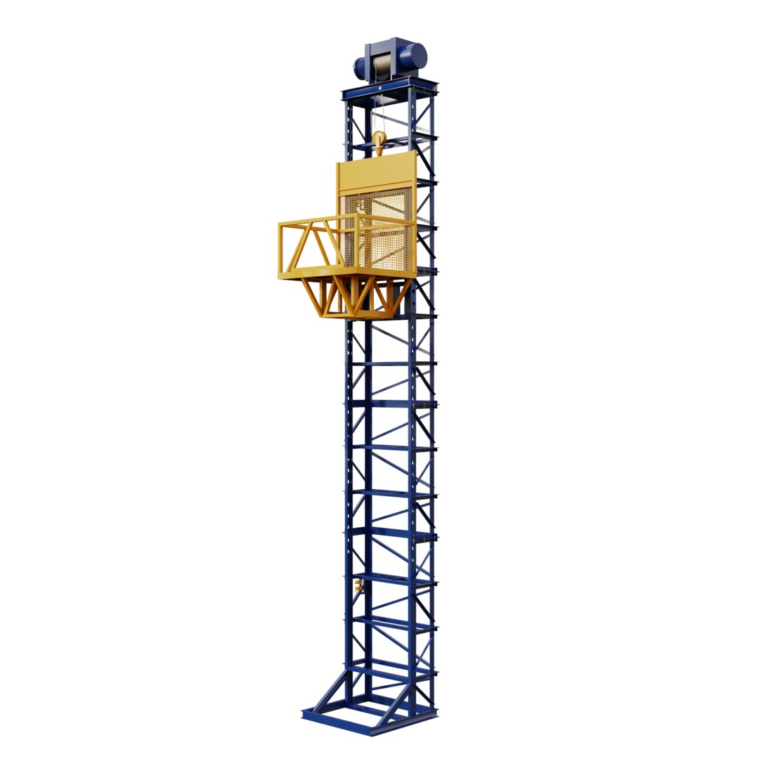 3D freight elevator mast - TurboSquid 1459891