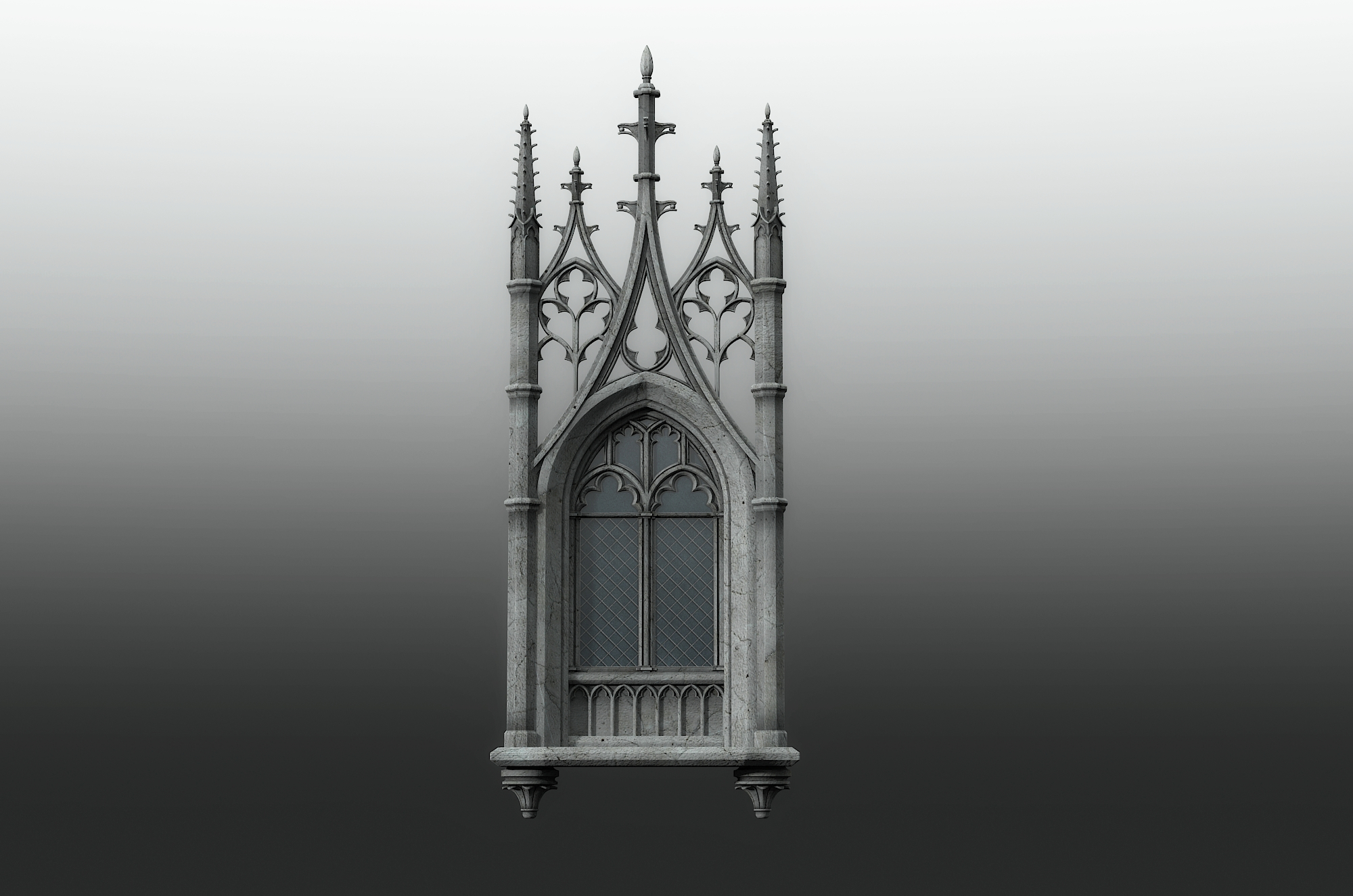 Gothic window 03 3D model - TurboSquid 1459985