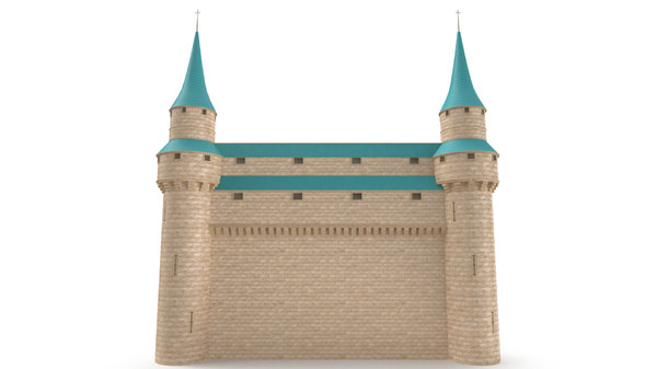 Castle wall 3D model - TurboSquid 1460013