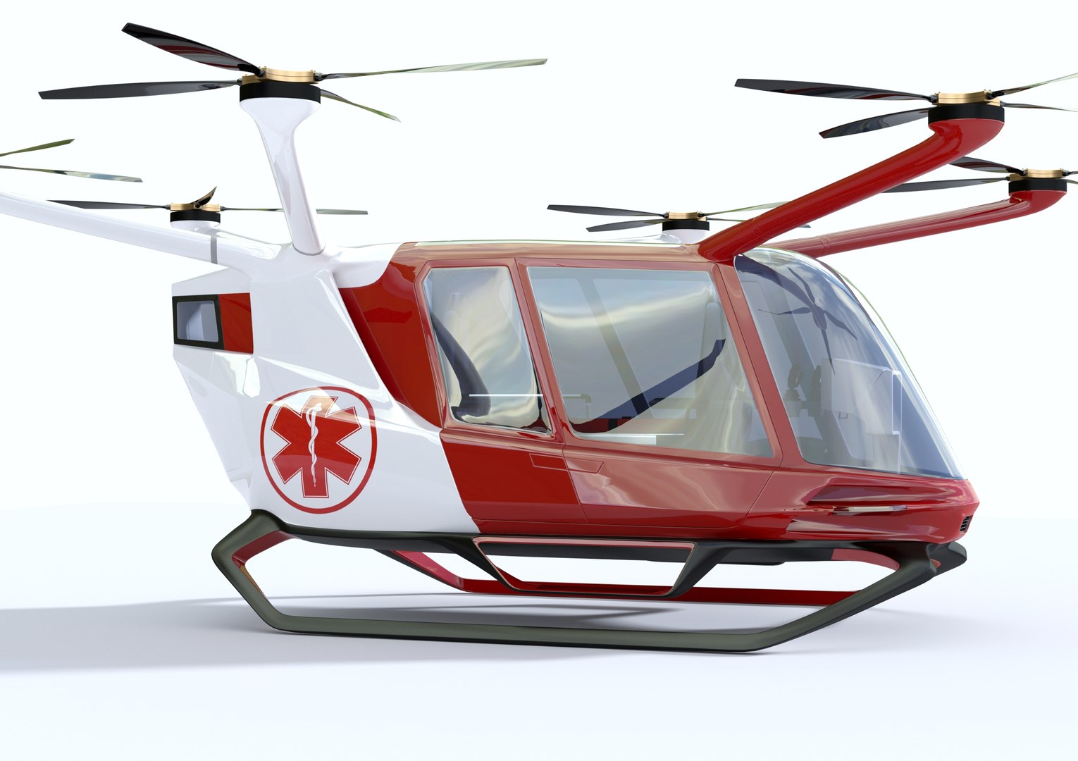 Medical ambulance drone 3D model - TurboSquid 1460147