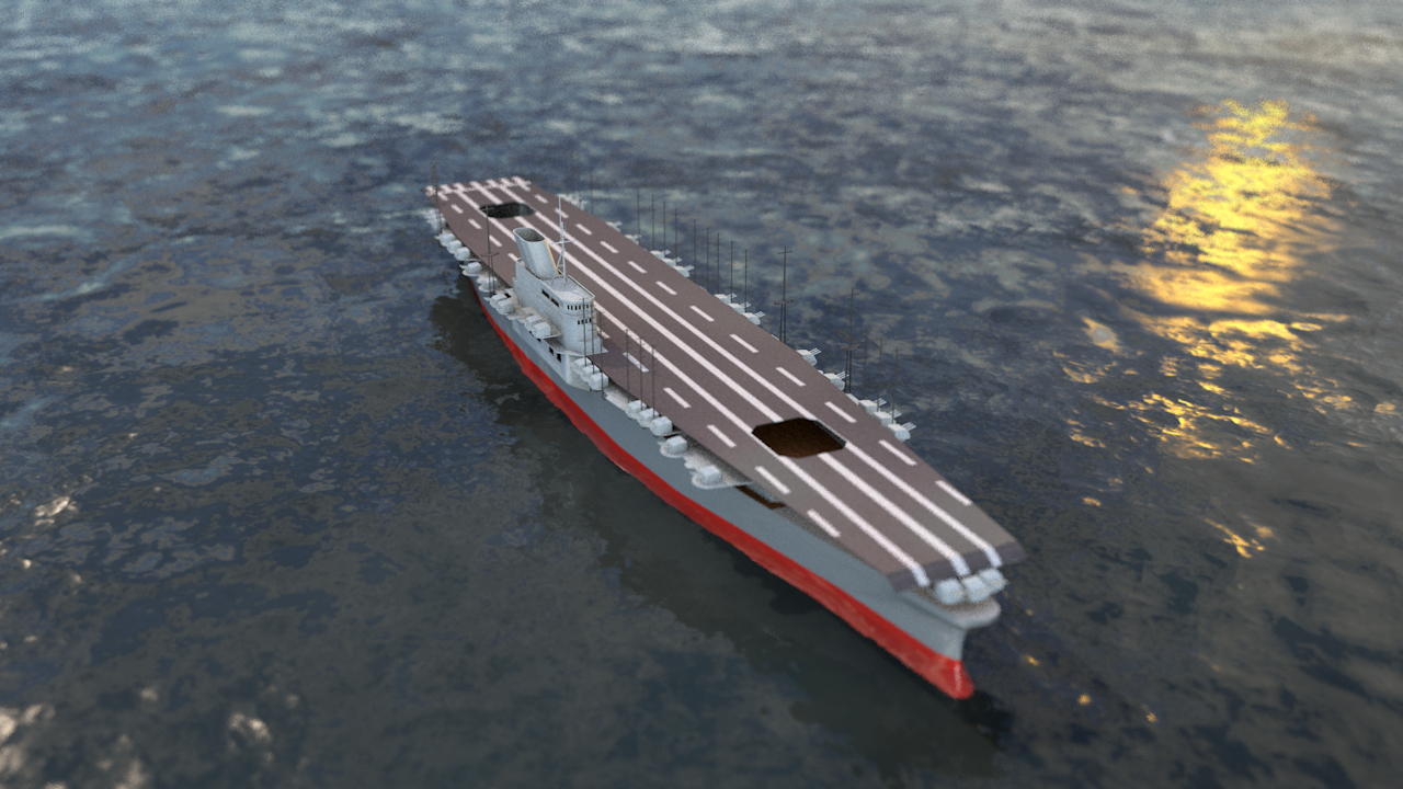 3D shinano japanese aircraft carrier - TurboSquid 1460191