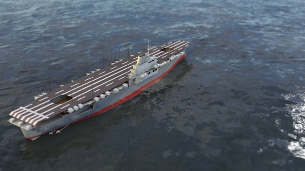 3D shinano japanese aircraft carrier - TurboSquid 1460191