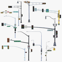 traffic light 3d max