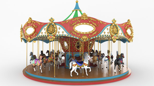 Carousel 3D model - TurboSquid 1178974