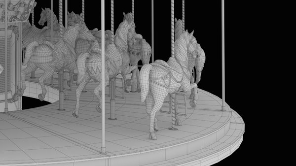 Carousel 3D model - TurboSquid 1178974