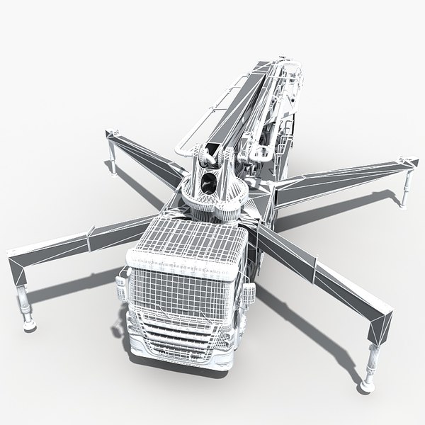 3D concrete pump model - TurboSquid 1460423