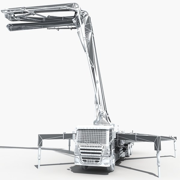 3D concrete pump model - TurboSquid 1460423