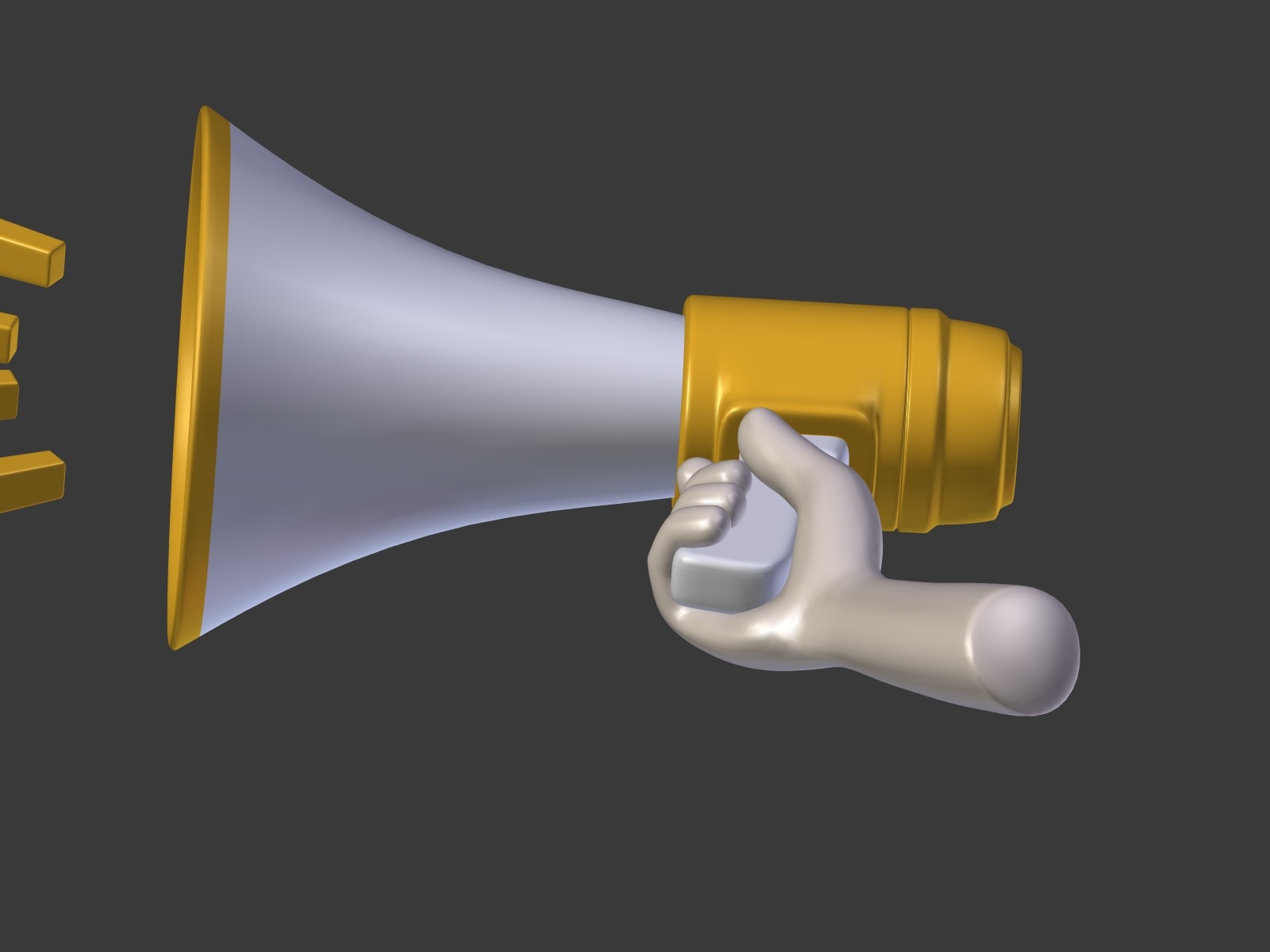 Voice sign icon 3D model - TurboSquid 1458919