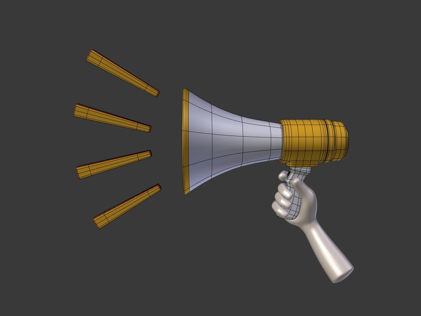 Voice sign icon 3D model - TurboSquid 1458919