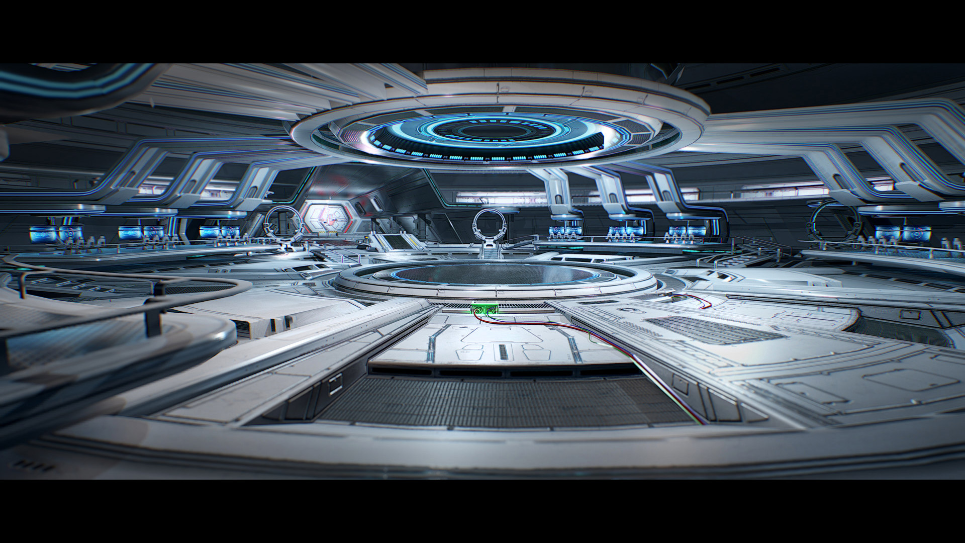 3D sci-fi hangar interior games - TurboSquid 1460486