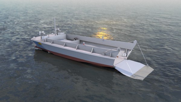 higgins boat lcvp 3d model