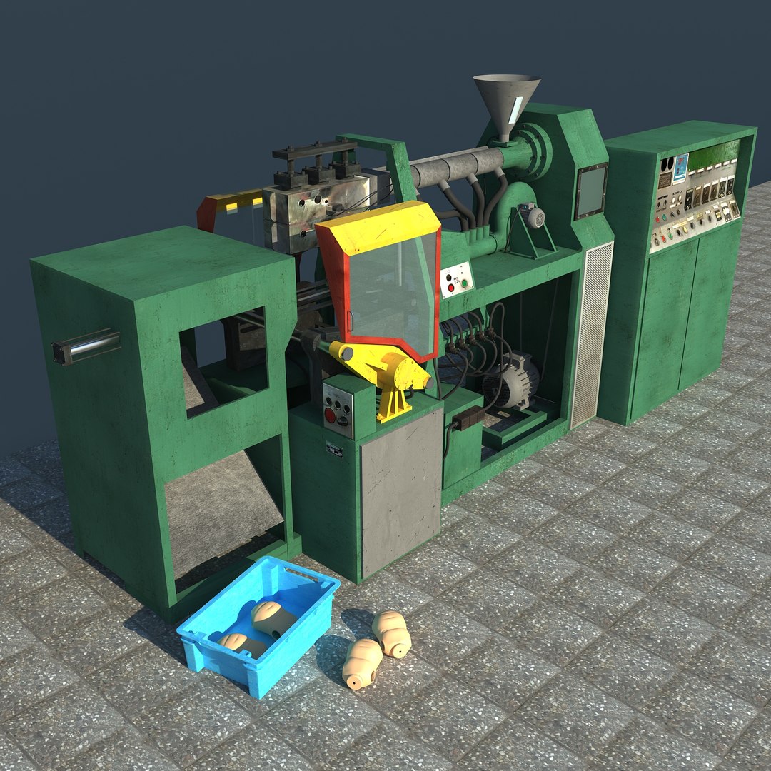 3D blow molding machine - TurboSquid 1460786