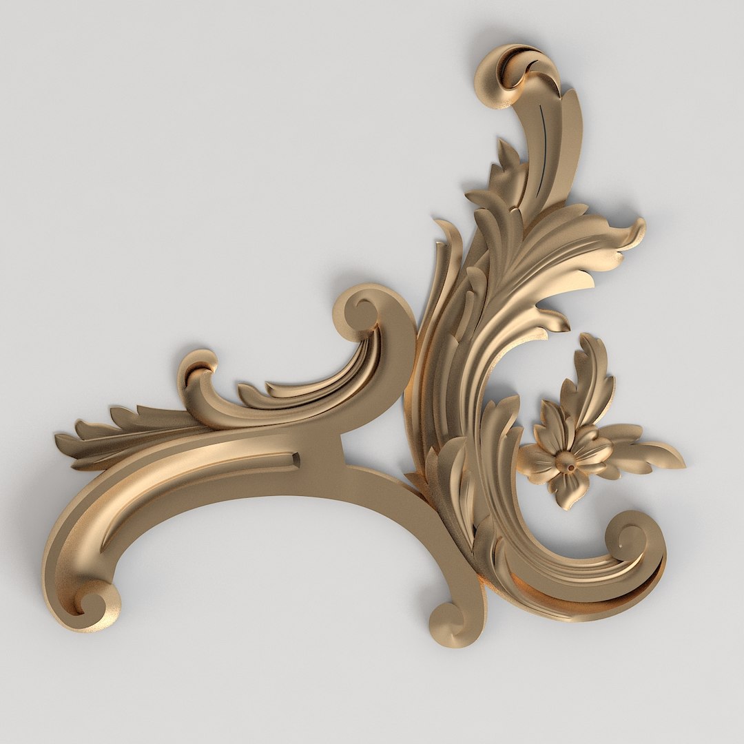 3D carved scroll cnc model - TurboSquid 1460846
