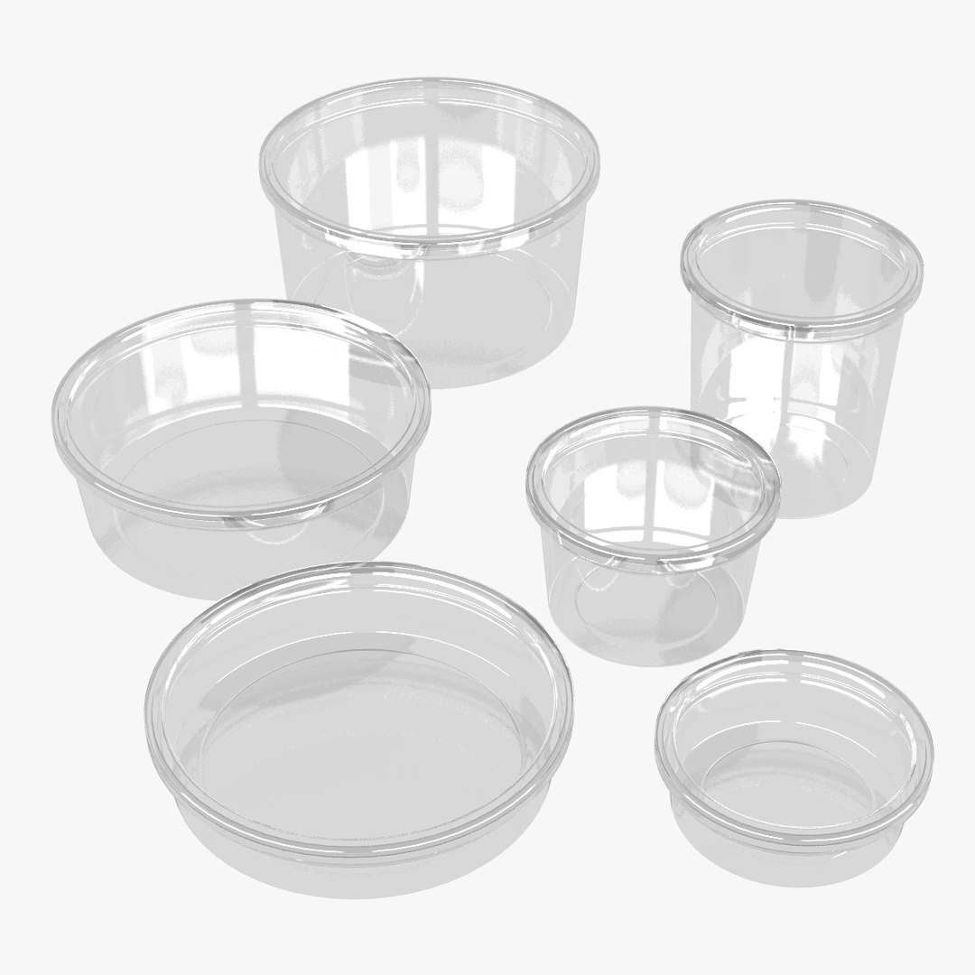 Plastic containers 3D model - TurboSquid 1461013