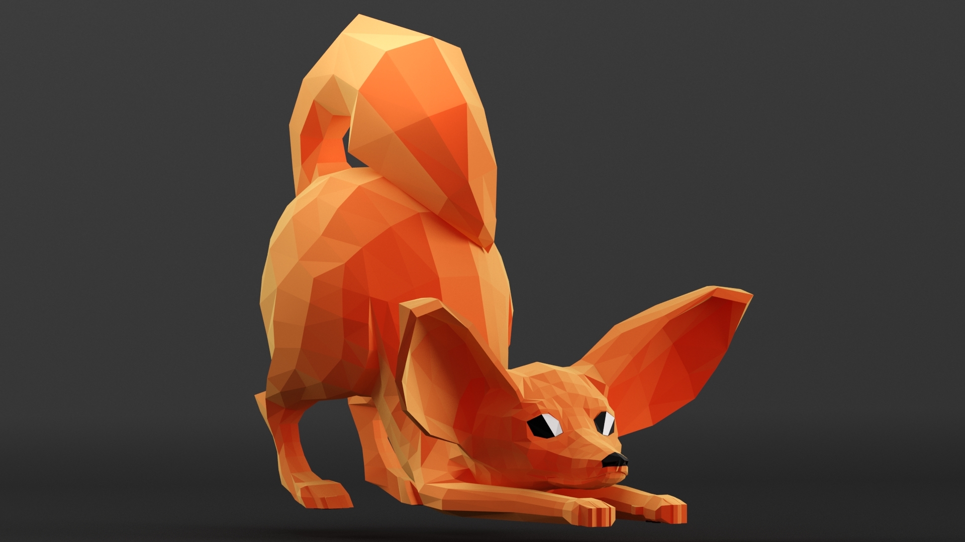 3D fenek fox model - TurboSquid 1461004