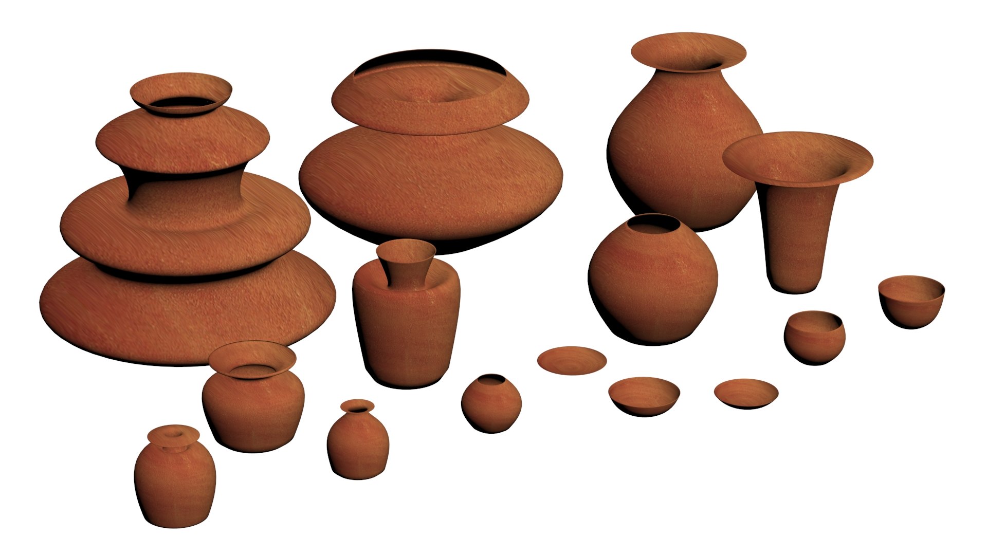 3D pottery set - pack - TurboSquid 1461147