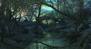 3d wetlands forest model