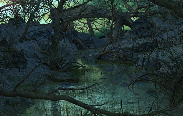 3D sci-fi swamp - TurboSquid 1461241