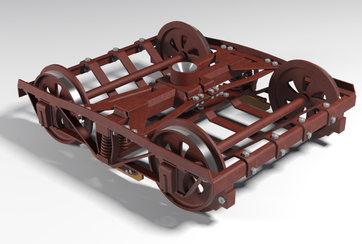 Trolley wheels 3D model - TurboSquid 1461325