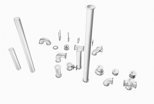 3D model pack pipes pbr - TurboSquid 1461313