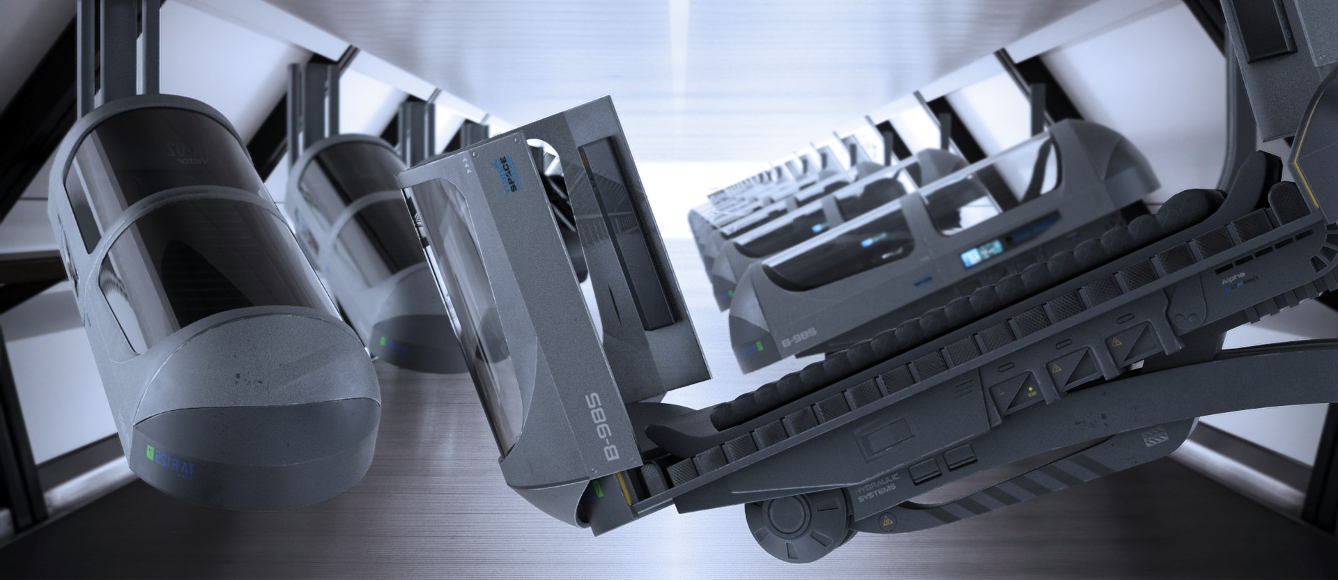 3D scifi hibernation pod - model - TurboSquid 1371670