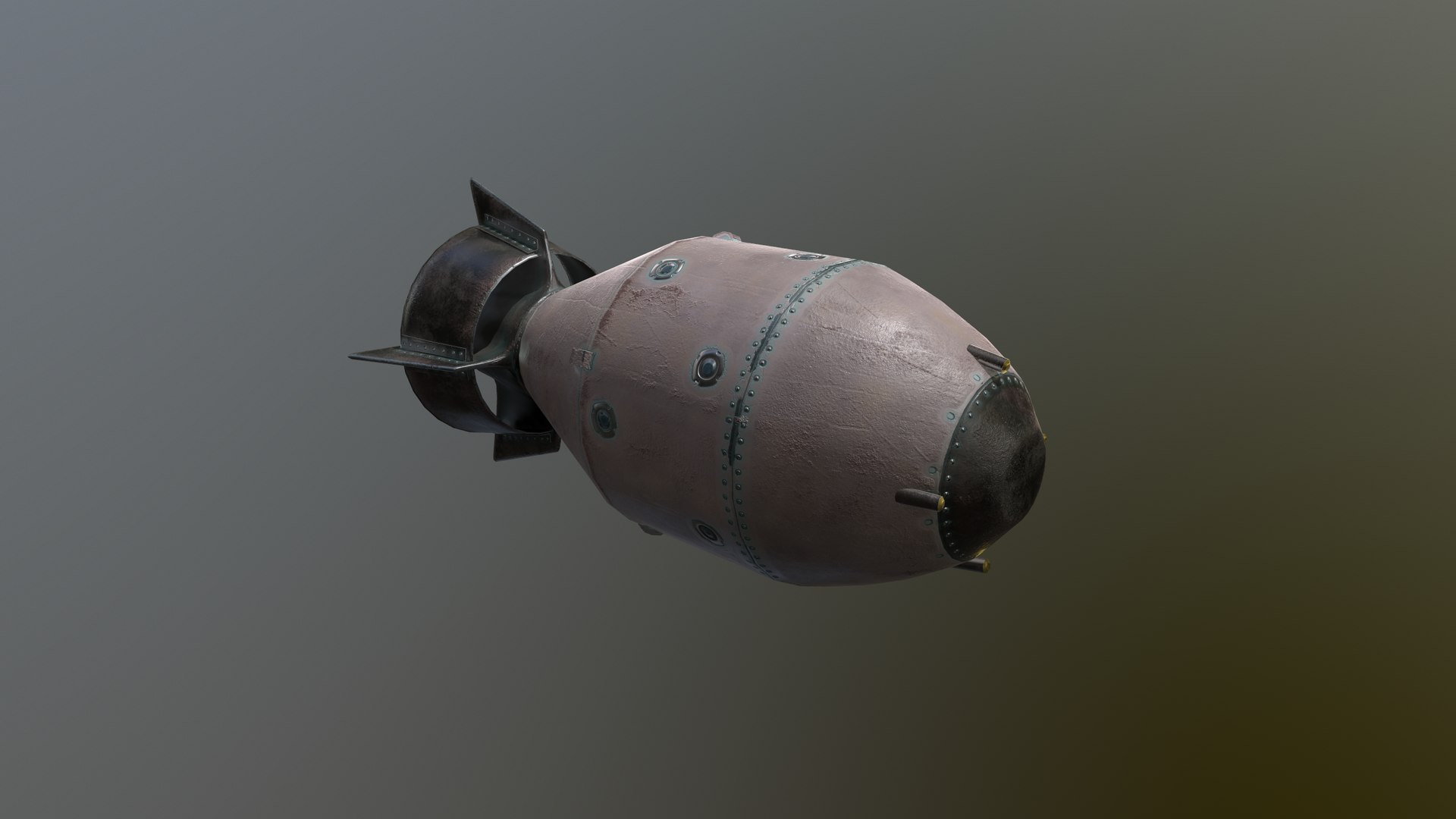 3D bomb nuclear old model - TurboSquid 1461477