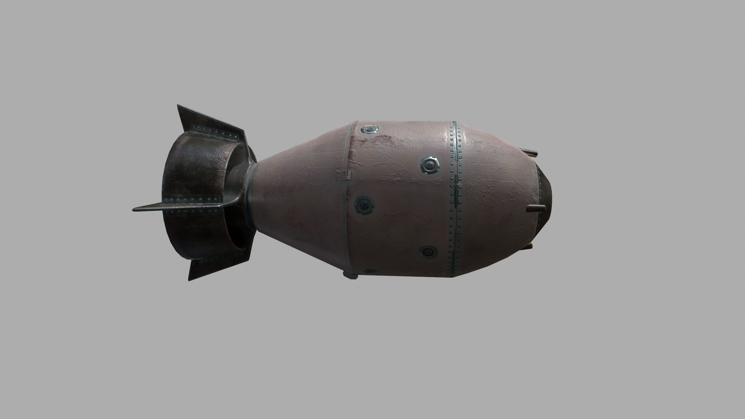 3D bomb nuclear old model - TurboSquid 1461477