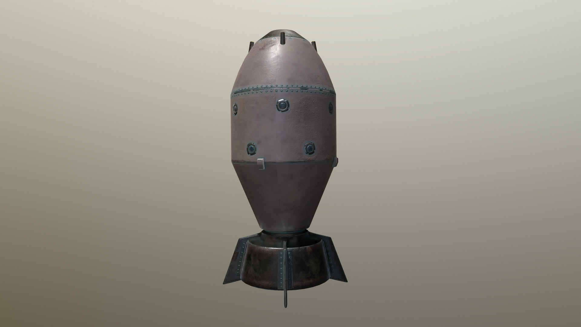 3D bomb nuclear old model - TurboSquid 1461477