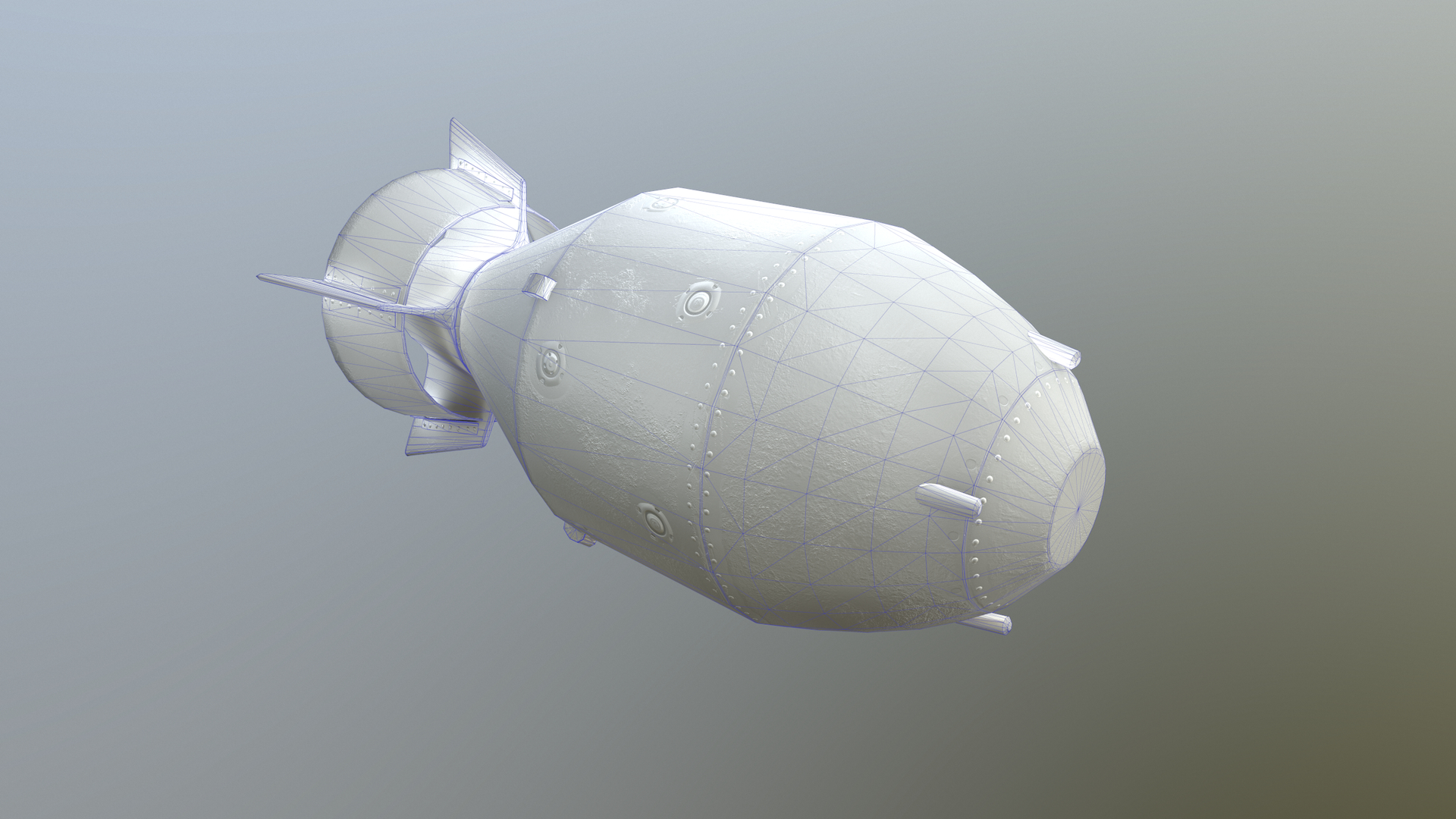 3D bomb nuclear old model - TurboSquid 1461477