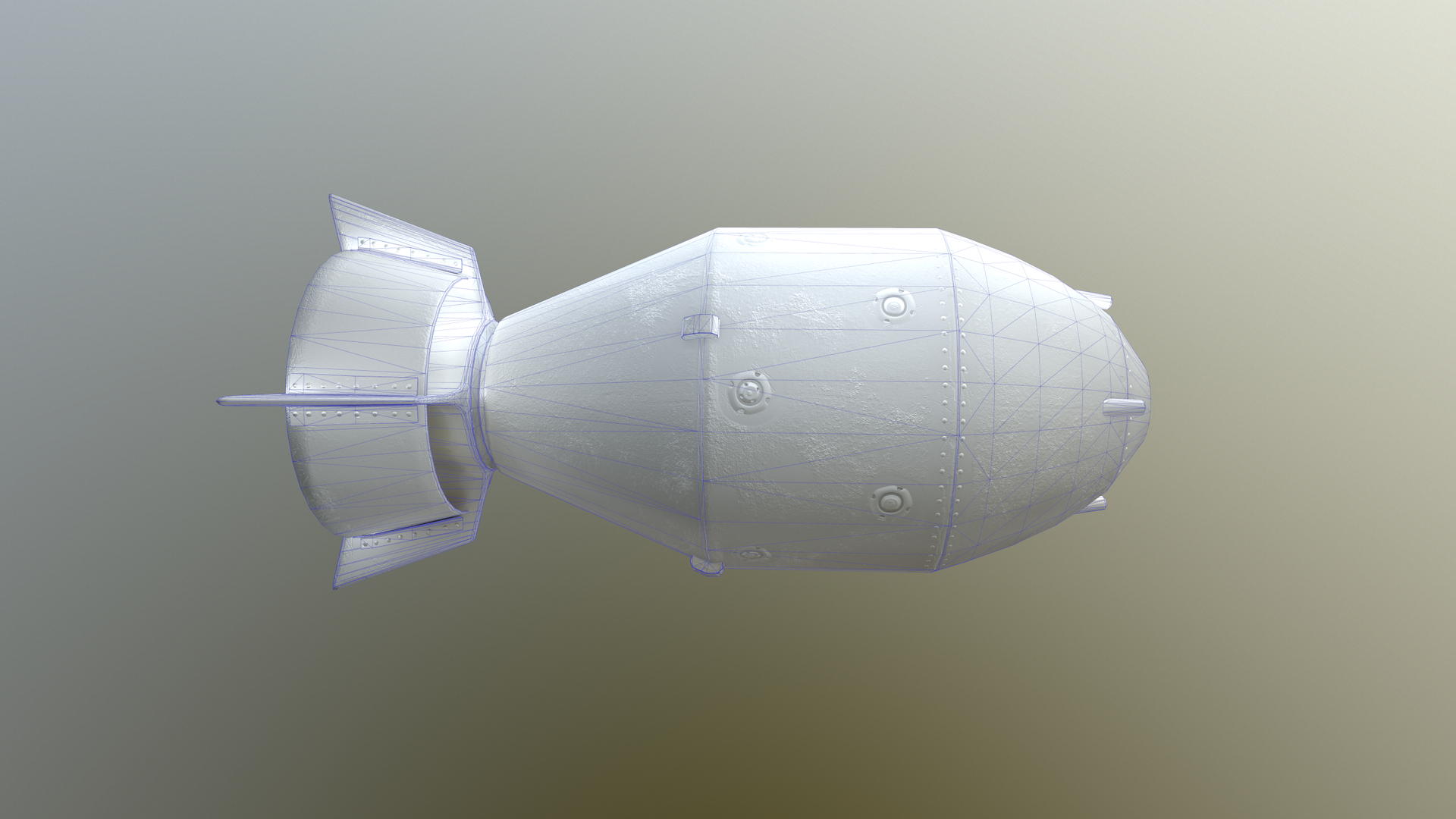 3D bomb nuclear old model - TurboSquid 1461477