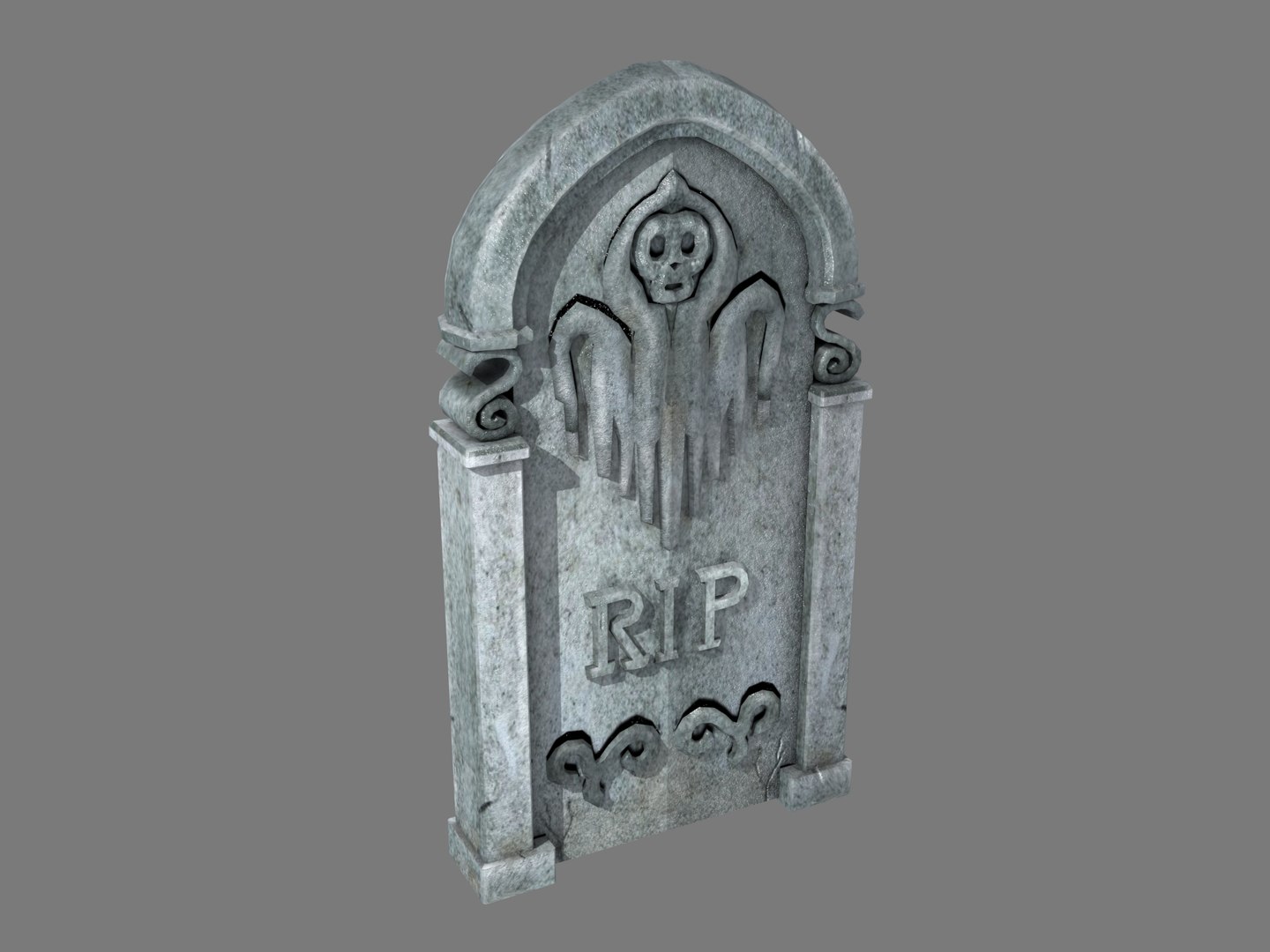 Tombstone ghost pbr 3D model - TurboSquid 1461590