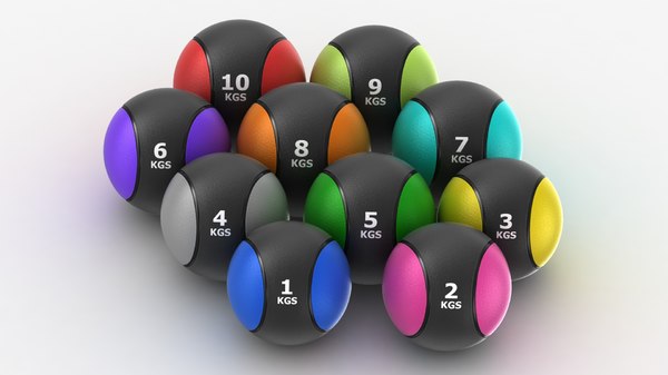 Realistic medicine balls 3D model - TurboSquid 1461533