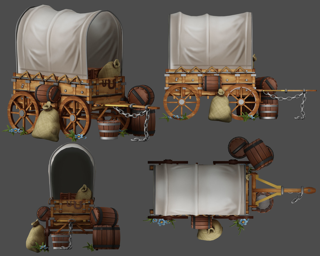 Wagon 3D model - TurboSquid 1461580