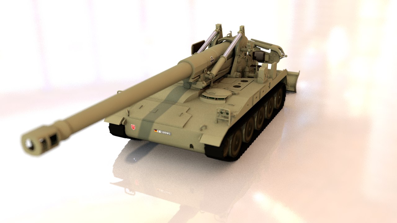 M110 a2 howitzer tank 3D model - TurboSquid 1461624
