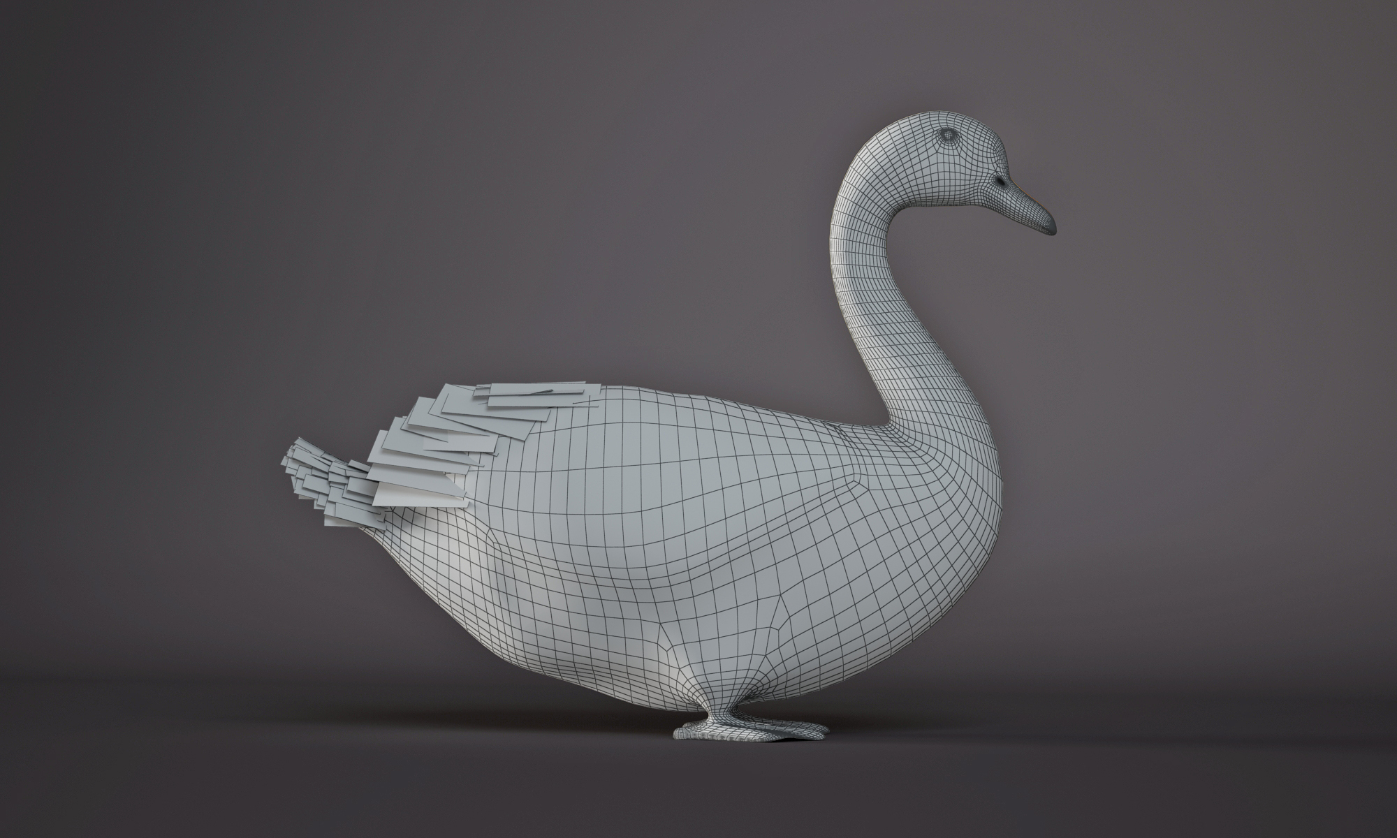3D swan white - TurboSquid 1461749