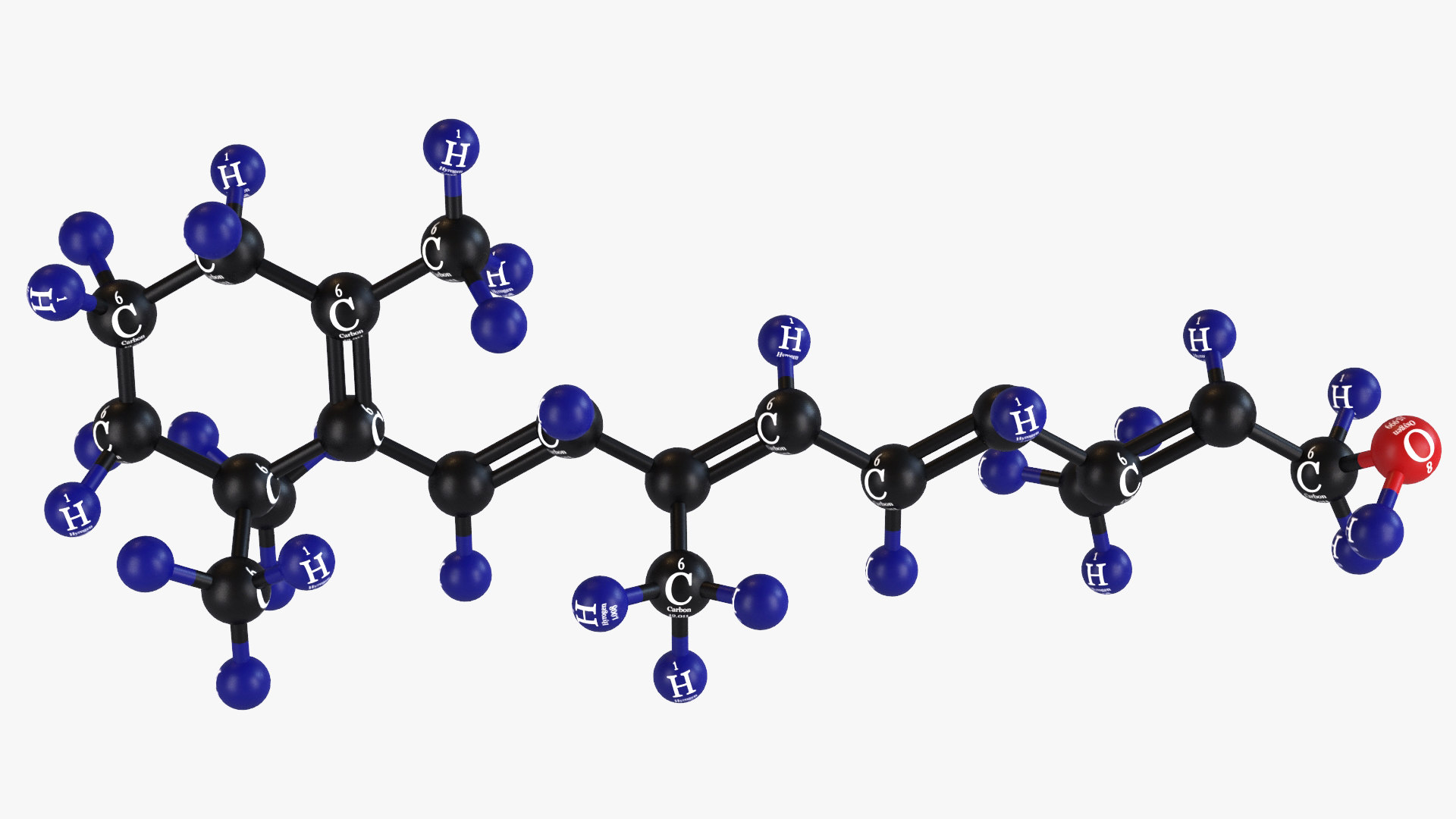 3D vitamin a-molecular model - TurboSquid 1448309