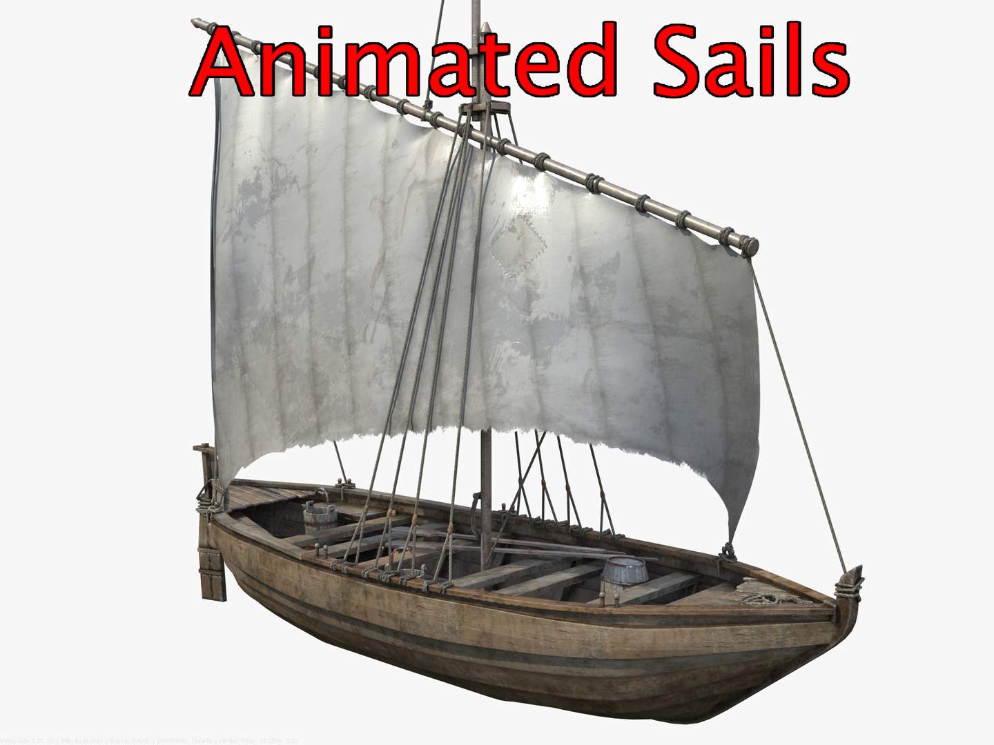 3D medieval sailing boat - TurboSquid 1462020