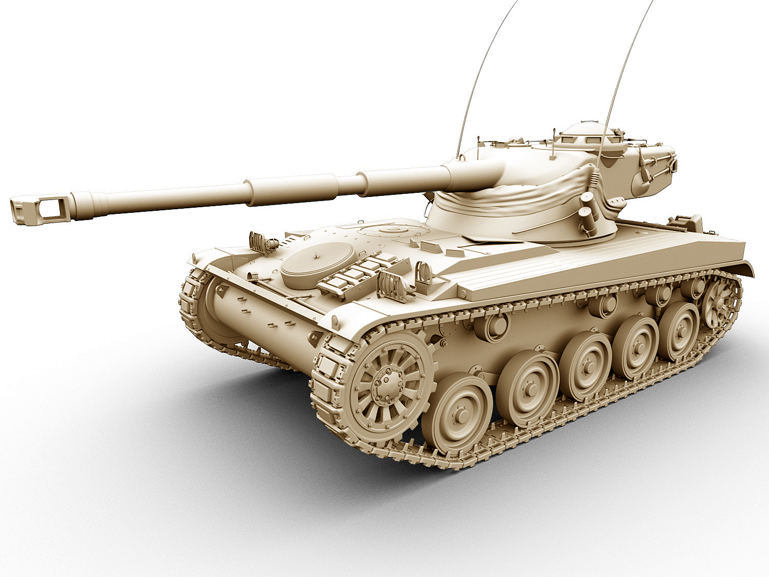 3D model amx-13 tank french - TurboSquid 1462035