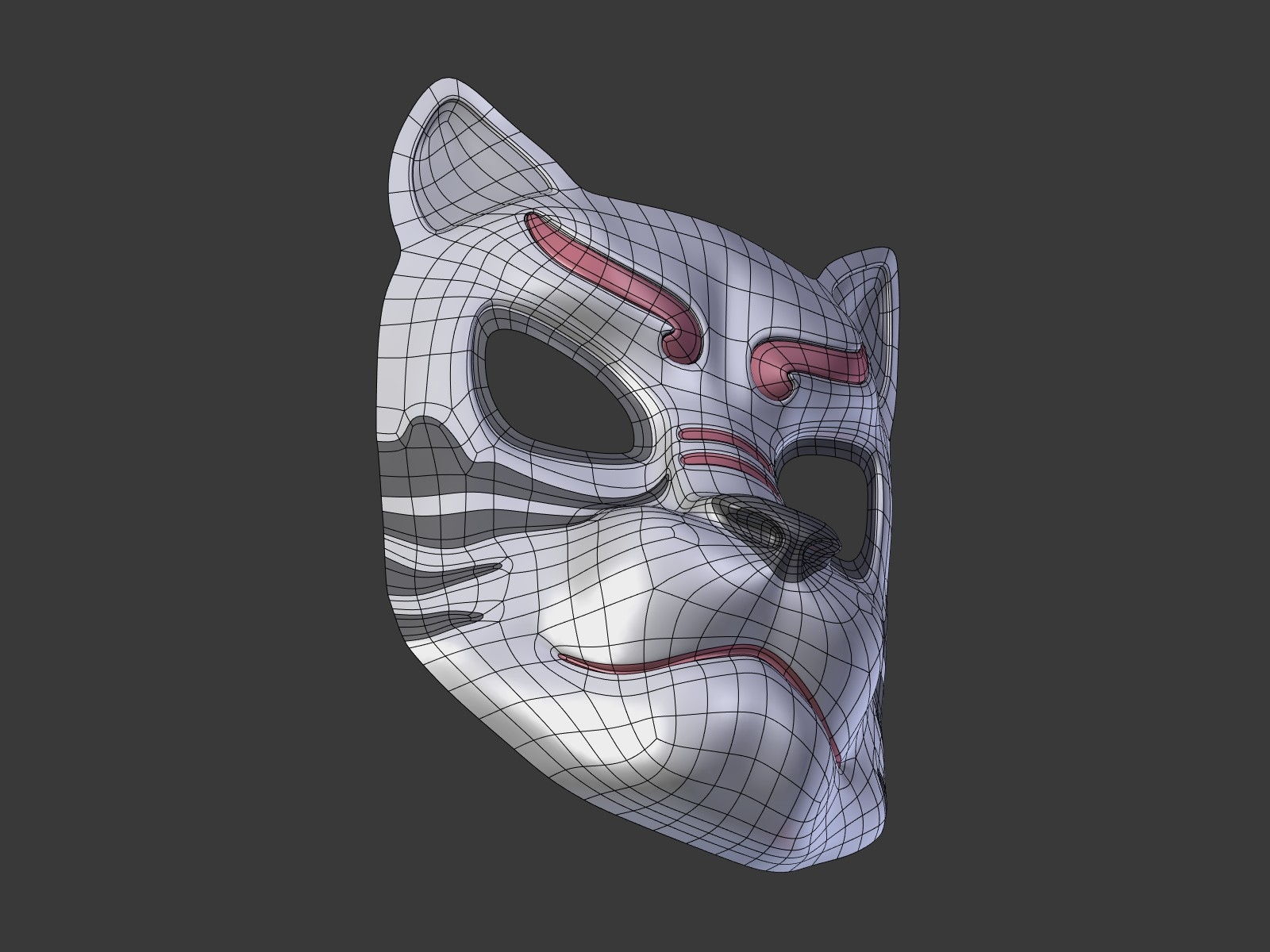 Tiger mask 3D model - TurboSquid 1455000