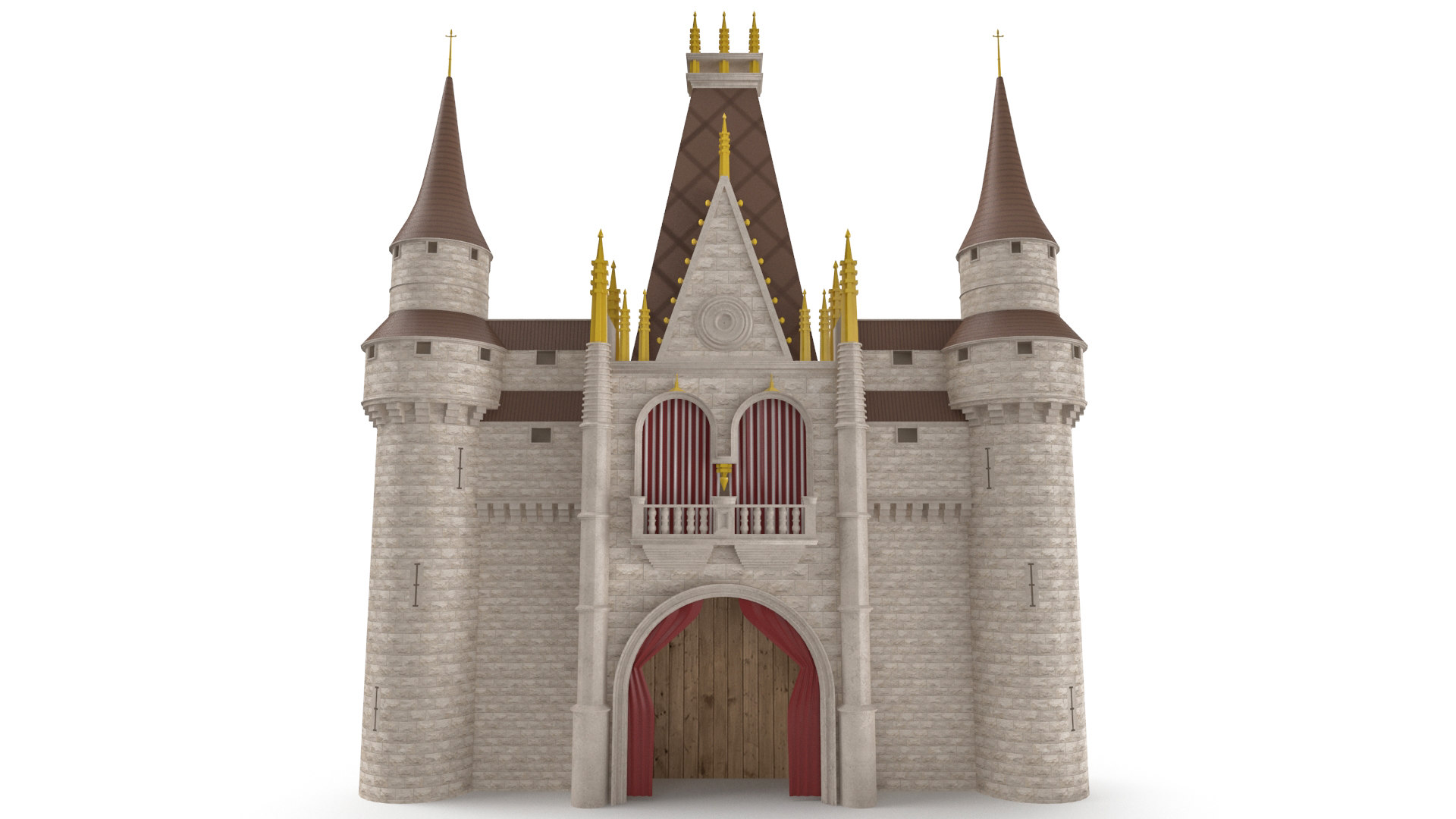 Castle wall 3D model - TurboSquid 1462259