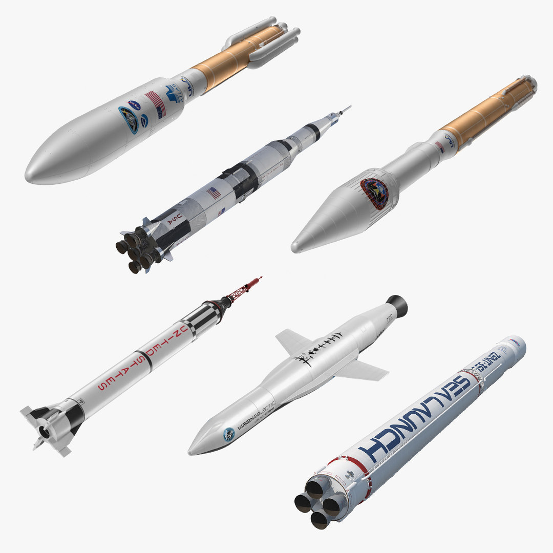 3D space rockets model - TurboSquid 1462581