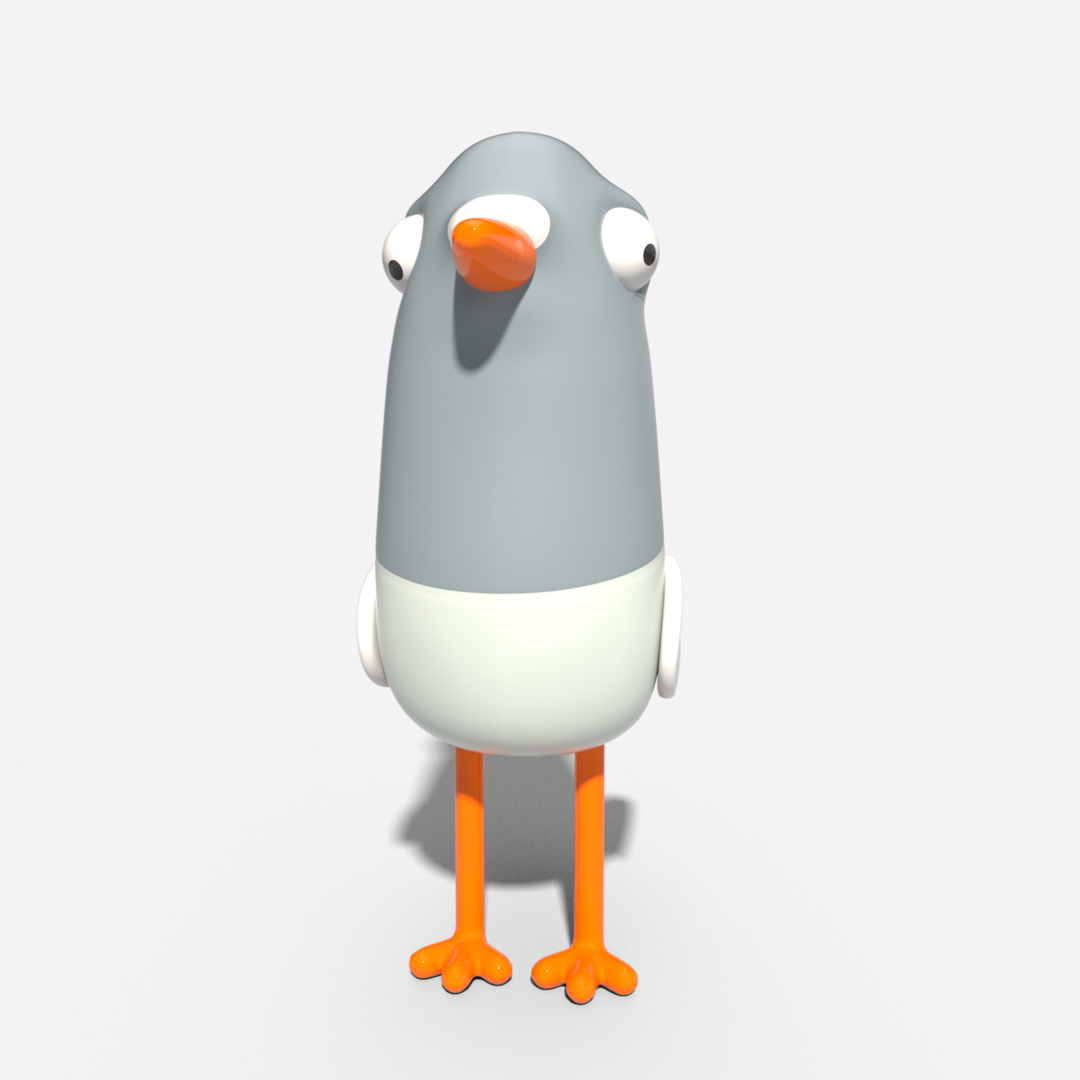Pombo dos desenhos animados Modelo 3D - TurboSquid 1462351