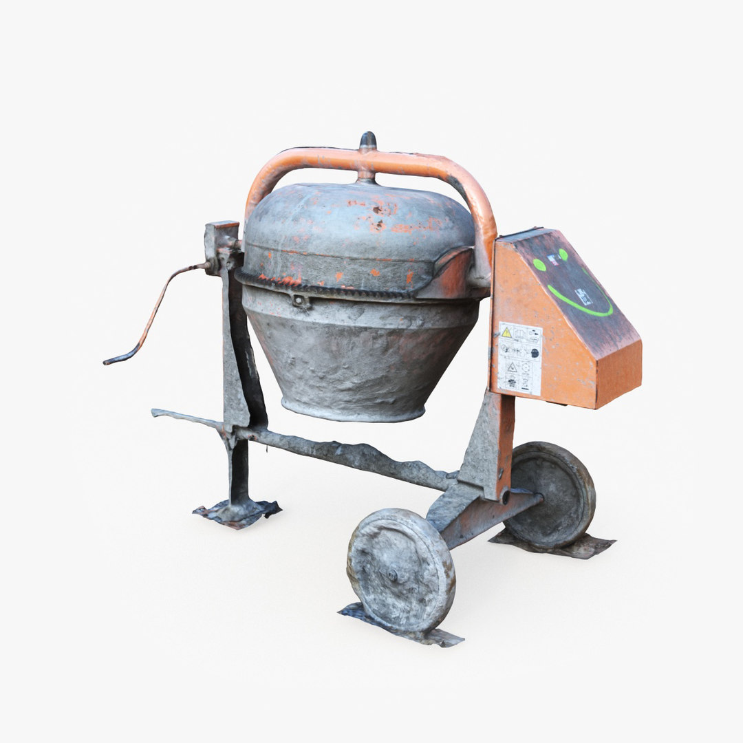 Concrete mixer 3D model - TurboSquid 1462451