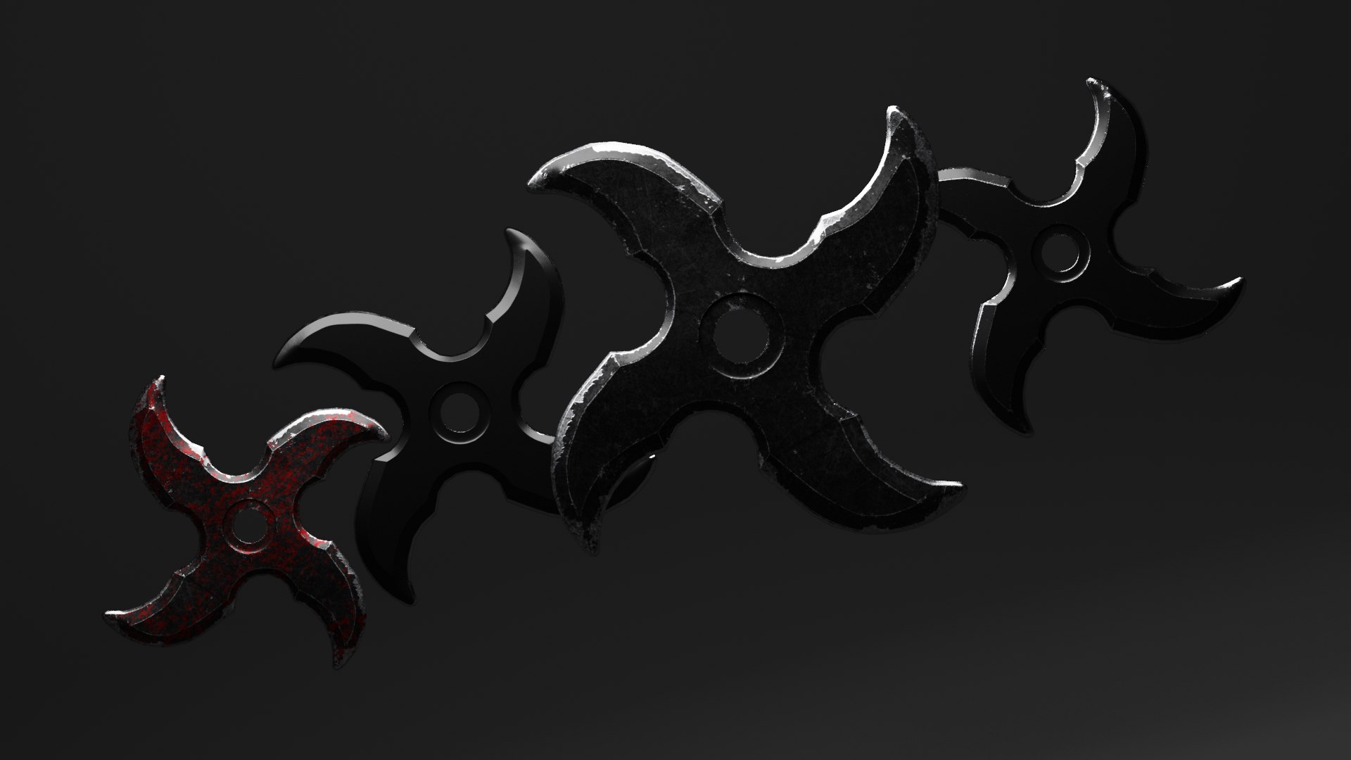 Shuriken weapon 3D - TurboSquid 1462632