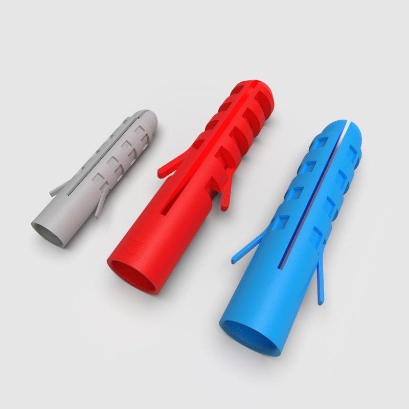 3D plastic wall plugs model - TurboSquid 1462629