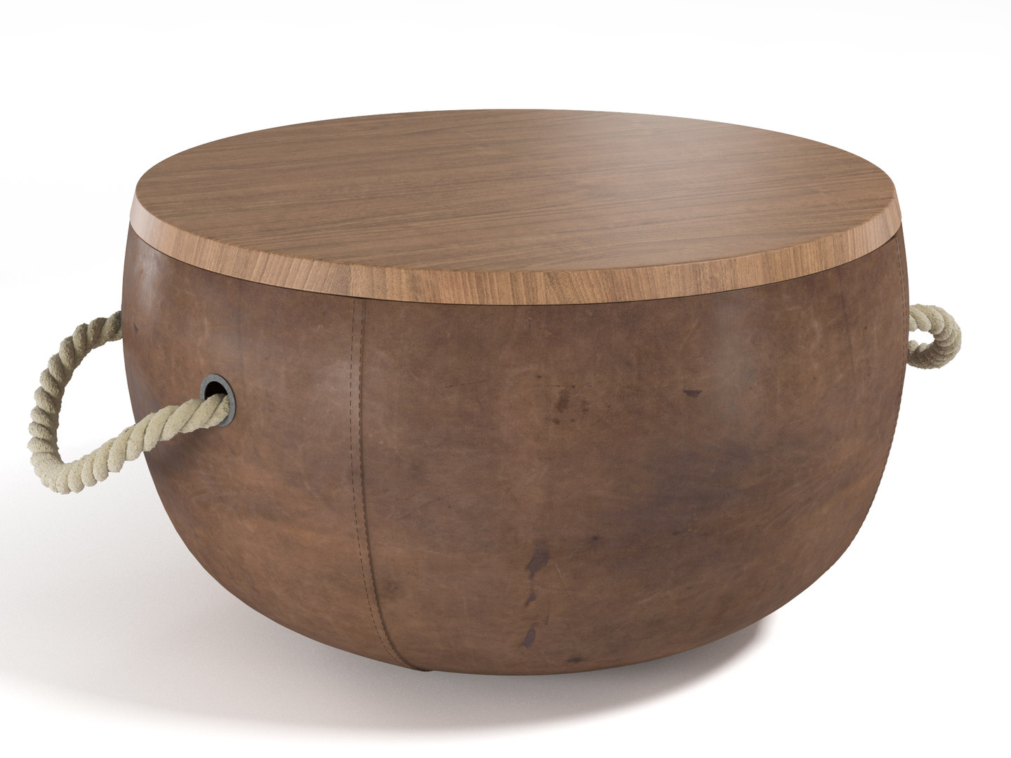 3D modern pouf table wood - TurboSquid 1462767