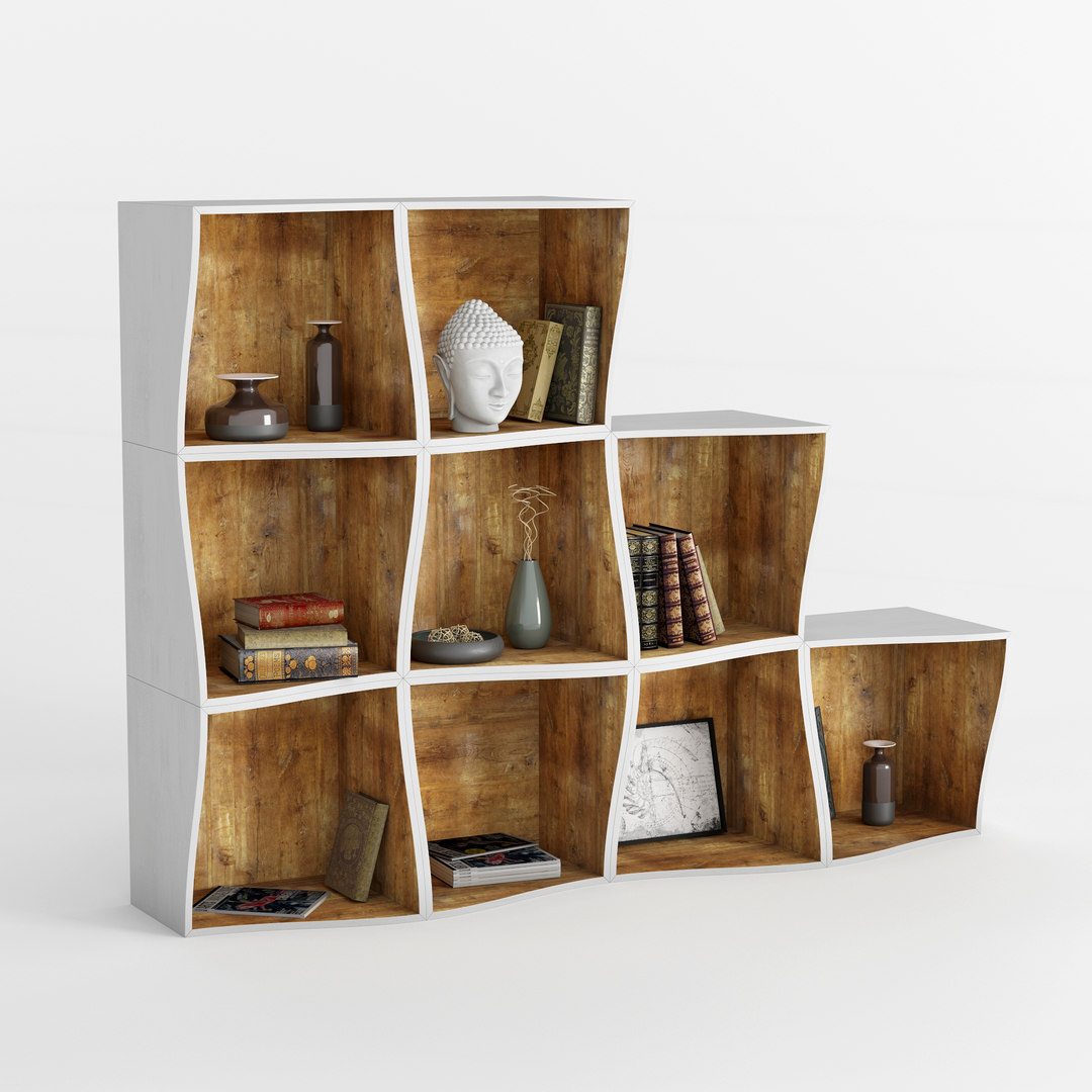 3D bookcase db005500 - TurboSquid 1462776