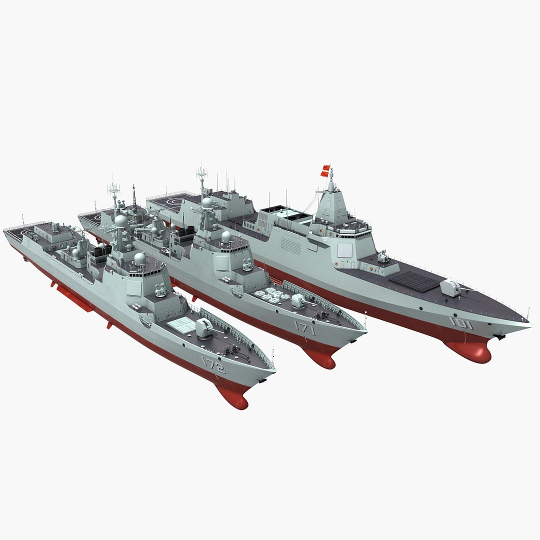 Chinese navy type 055 3D model - TurboSquid 1462848