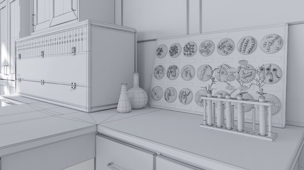 Biology anatomy classroom 3D model - TurboSquid 1462962